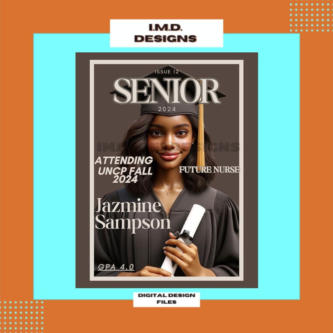 Personalized Graduation Magazine Cover Template (digital Download) - Etsy
