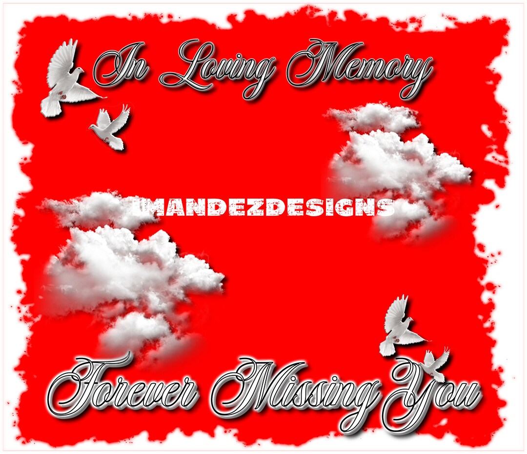 PNG Memorial Red Background, Memorial Template, Center Print Memorial ...