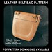Leather Belt Bag Pattern (PDF + Tutorial Video) | DIY Leathercraft Belt ...