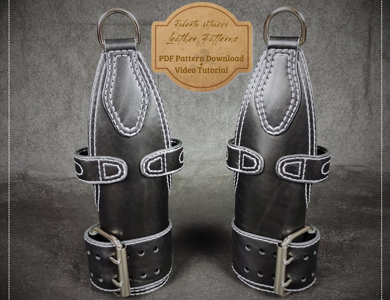 BDSM Leather Overhead Cuffs Pattern Instructional Video - Etsy