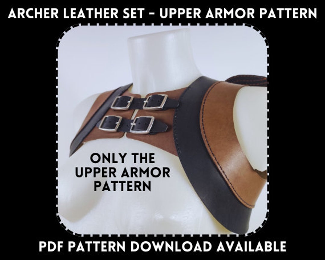 Archer Upper Leather Armor Pattern – Fantasy Armor PDF + Tutorial Video ...