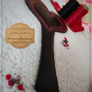 Heart Shaped Leather Spanking Paddle Pattern + Instructional Video - Etsy