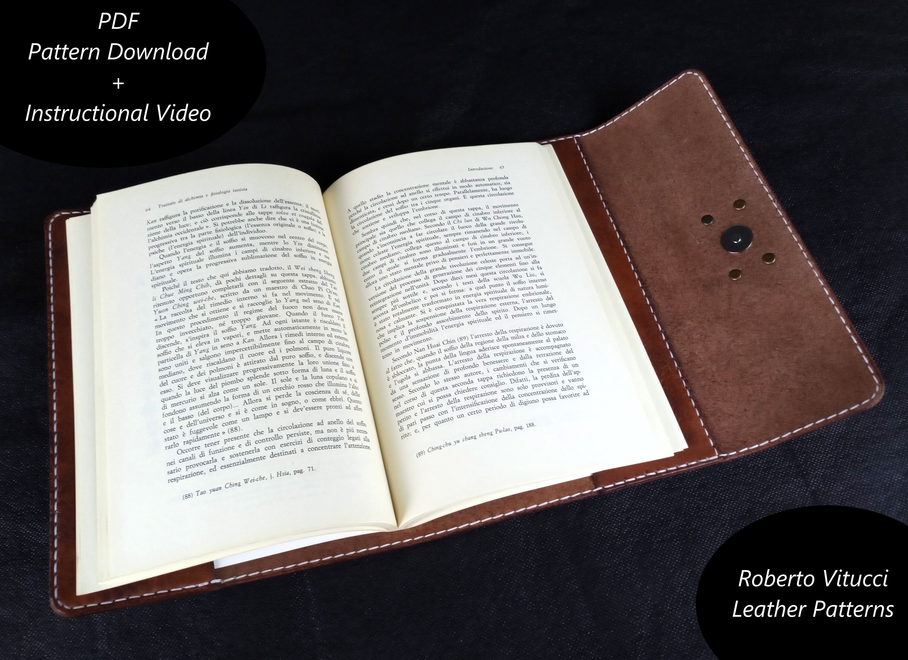 Leather Book Phone Notebook Cover All Size Pattern | Etsy