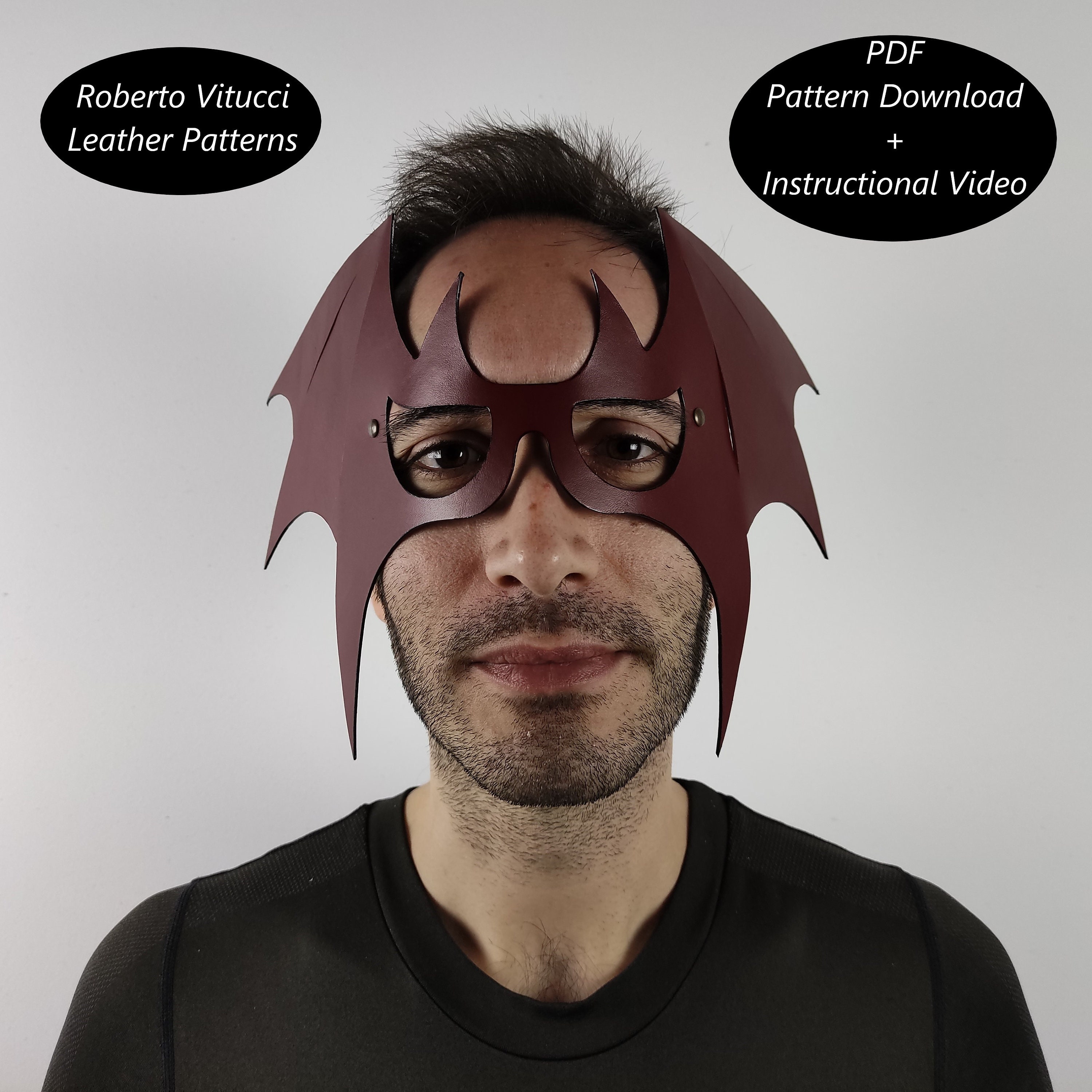 Four Type of Leather Mask Pattern Instructional Video | Etsy