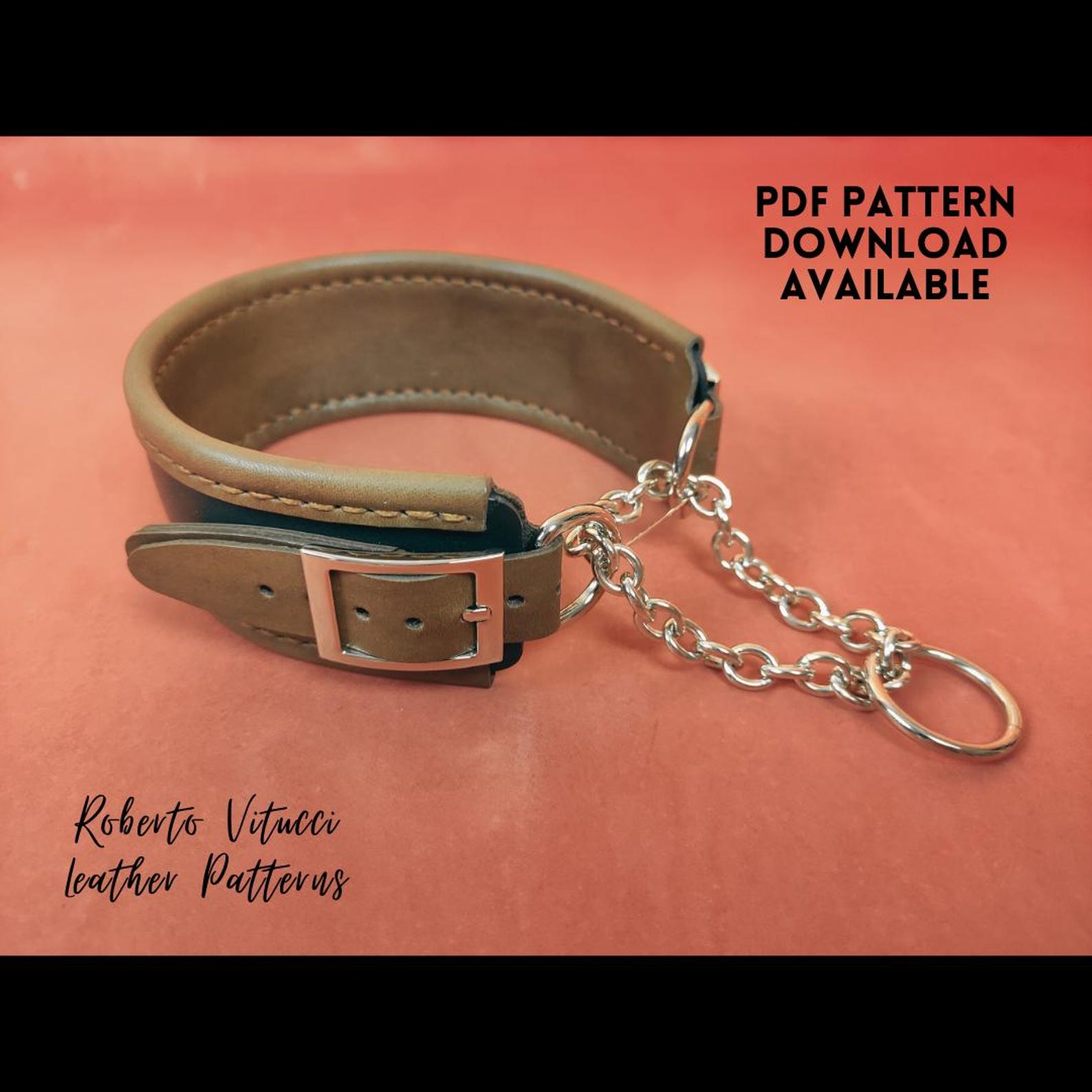 Half Choke Leather Collar Pattern – BDSM Collar PDF Tutorial - Etsy
