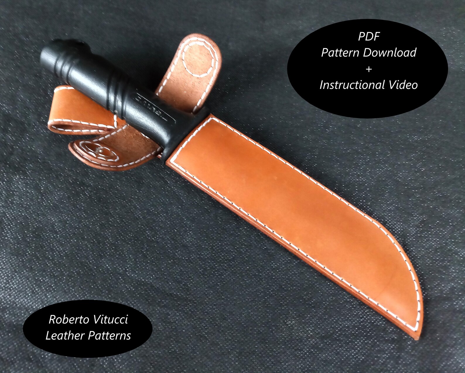 Leather Knife Sheath Multi Size Pattern Instructional Video - Etsy