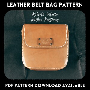 Leather Belt Bag Pattern With Video Tutorial | DIY Crafting Kit - Etsy