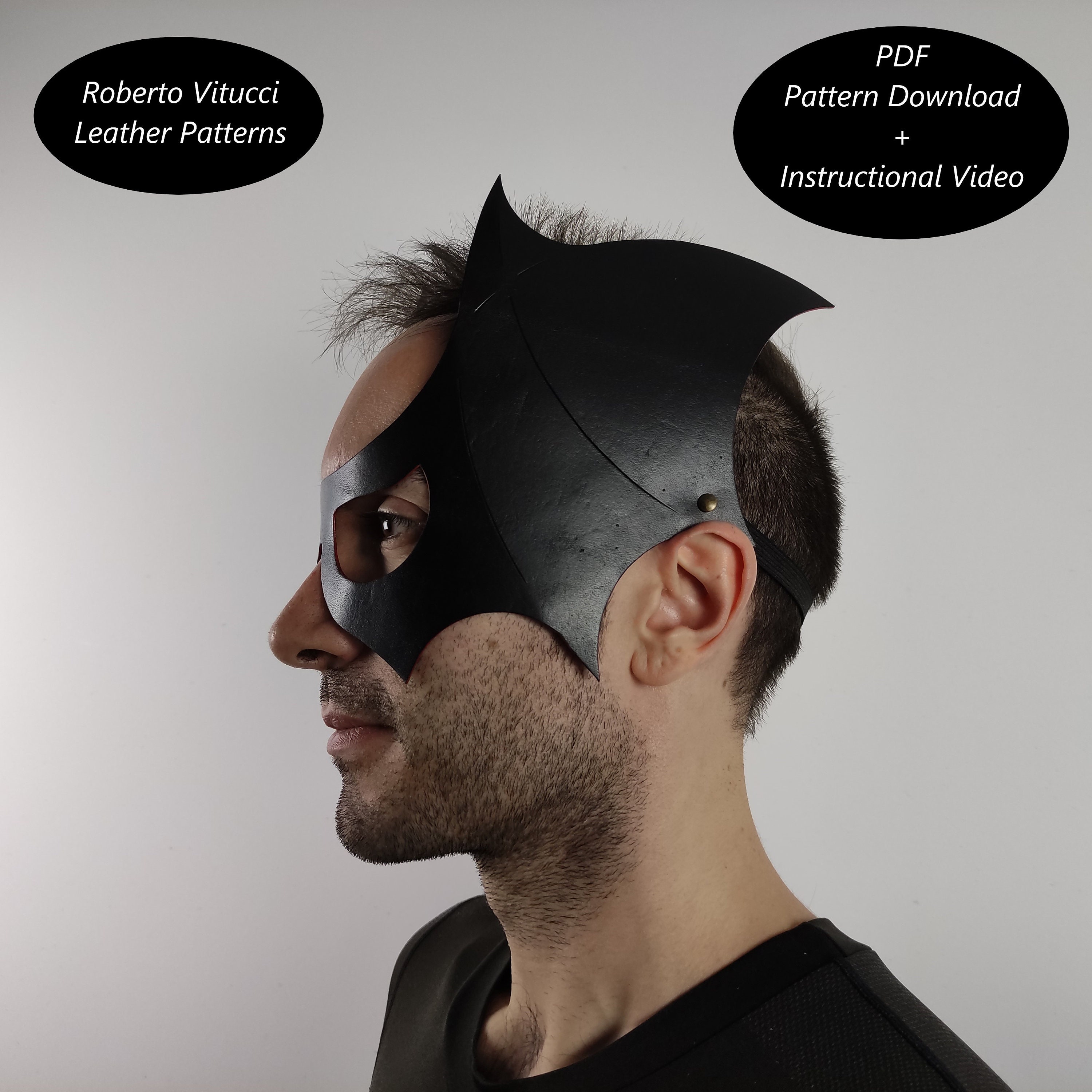 Four Type of Leather Mask Pattern Instructional Video | Etsy