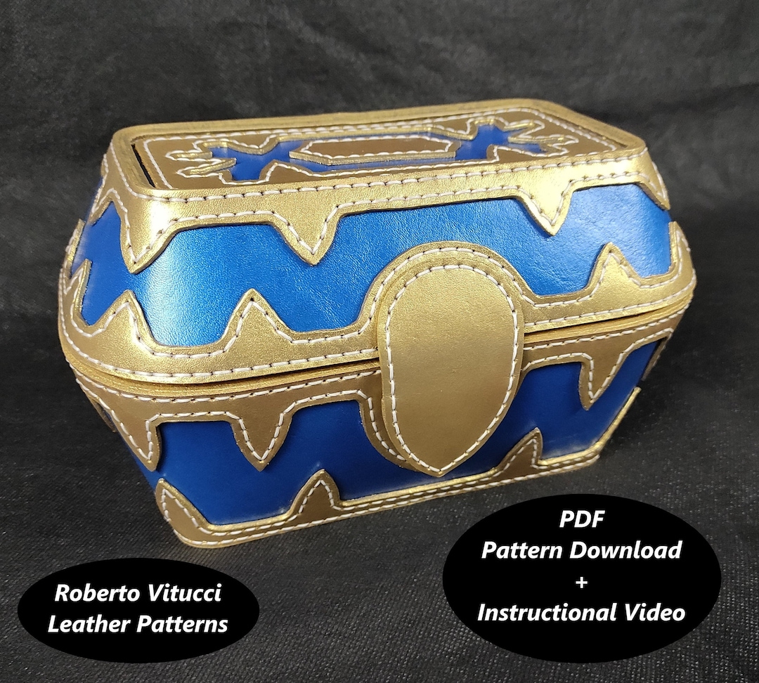 Leather Treasure Chest / Jewelry Box / Dice Box Pattern + Intructional ...