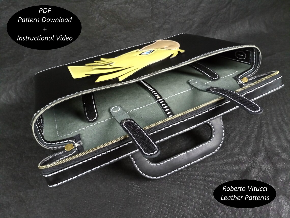 Leather Laptop Bag Multi Size Pattern + Instructional Video - Etsy