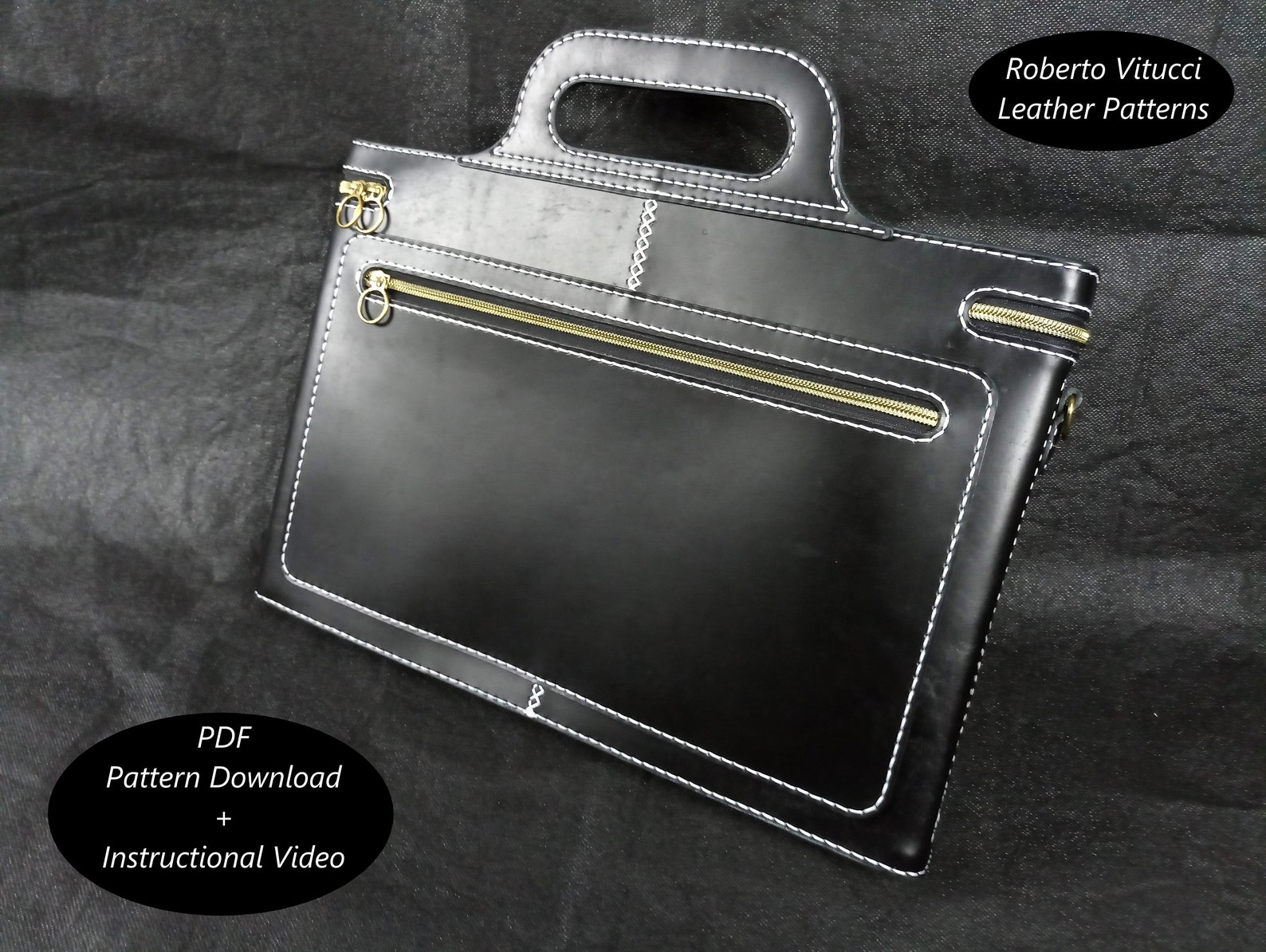 Leather Laptop Bag Multi Size Pattern + Instructional Video - Etsy