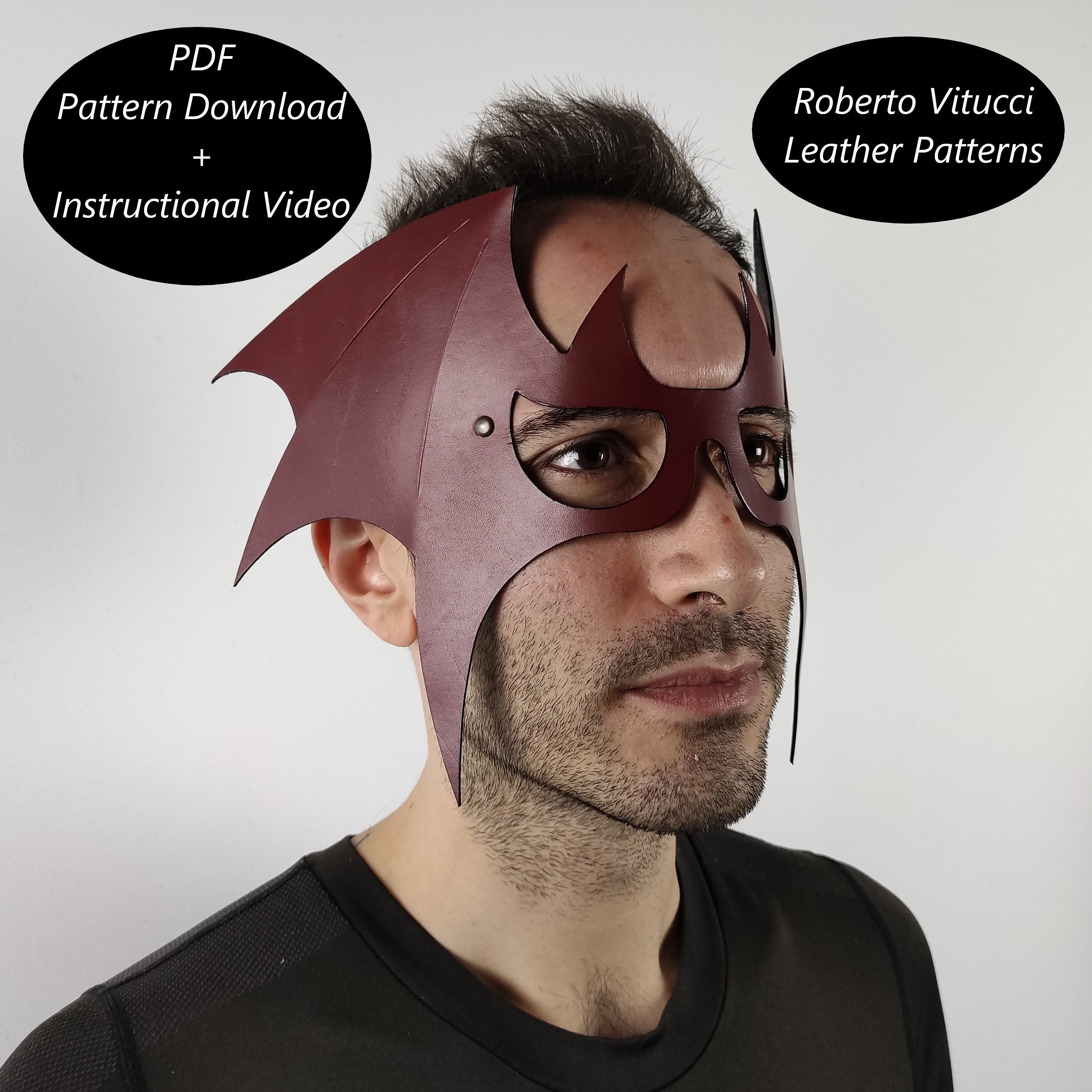 Four Type of Leather Mask Pattern Instructional Video | Etsy