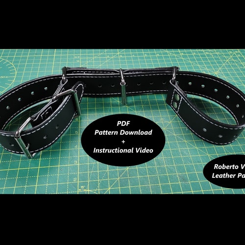 Leather Hobble Belt Multi Size Pattern Instructional Video - Etsy