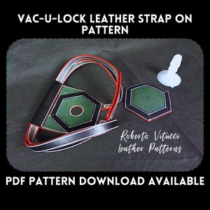 Vac-u-lock Leather Strap on Pattern With Video Tutorial - Customizable DIY Leather Craft - Etsy