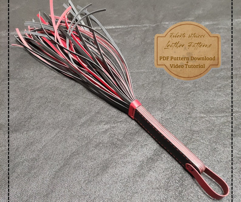 BDSM Leather Flogger PDF Pattern & SVG File + Instructional Video - Etsy