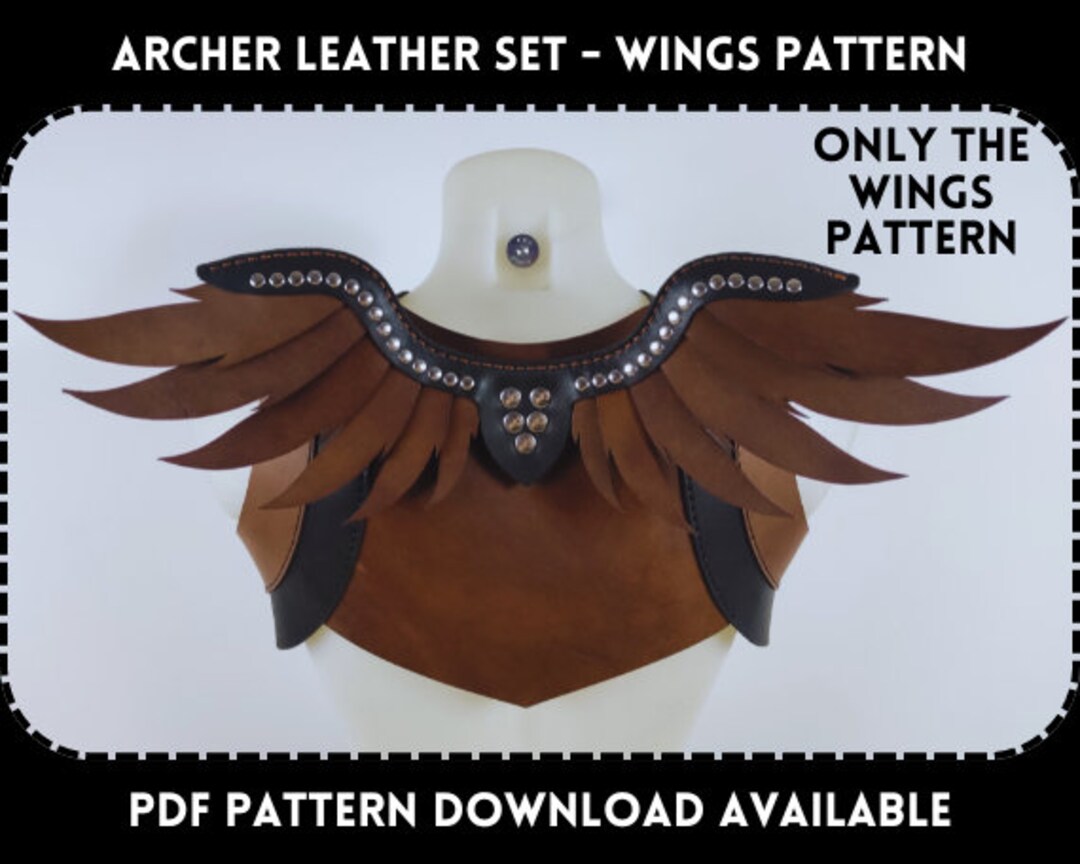 Archer Set Wings Pattern – Fantasy Cosplay Wings PDF + Tutorial Video ...
