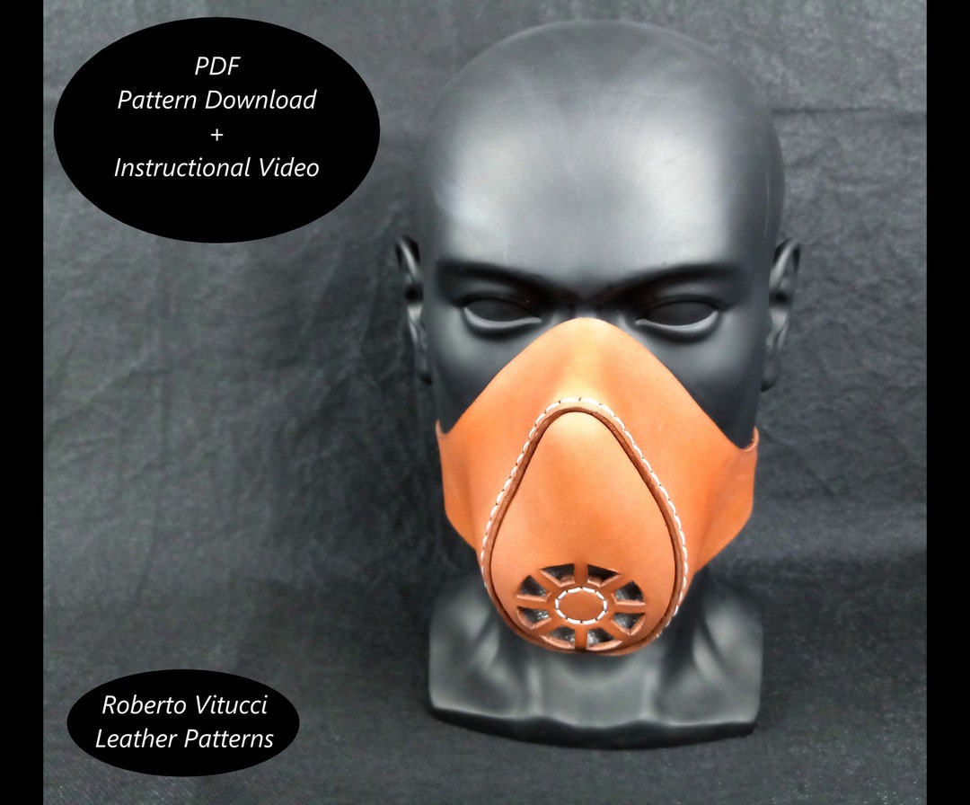 Leather Mask Pattern (3 Size) + Instructional Video - Etsy
