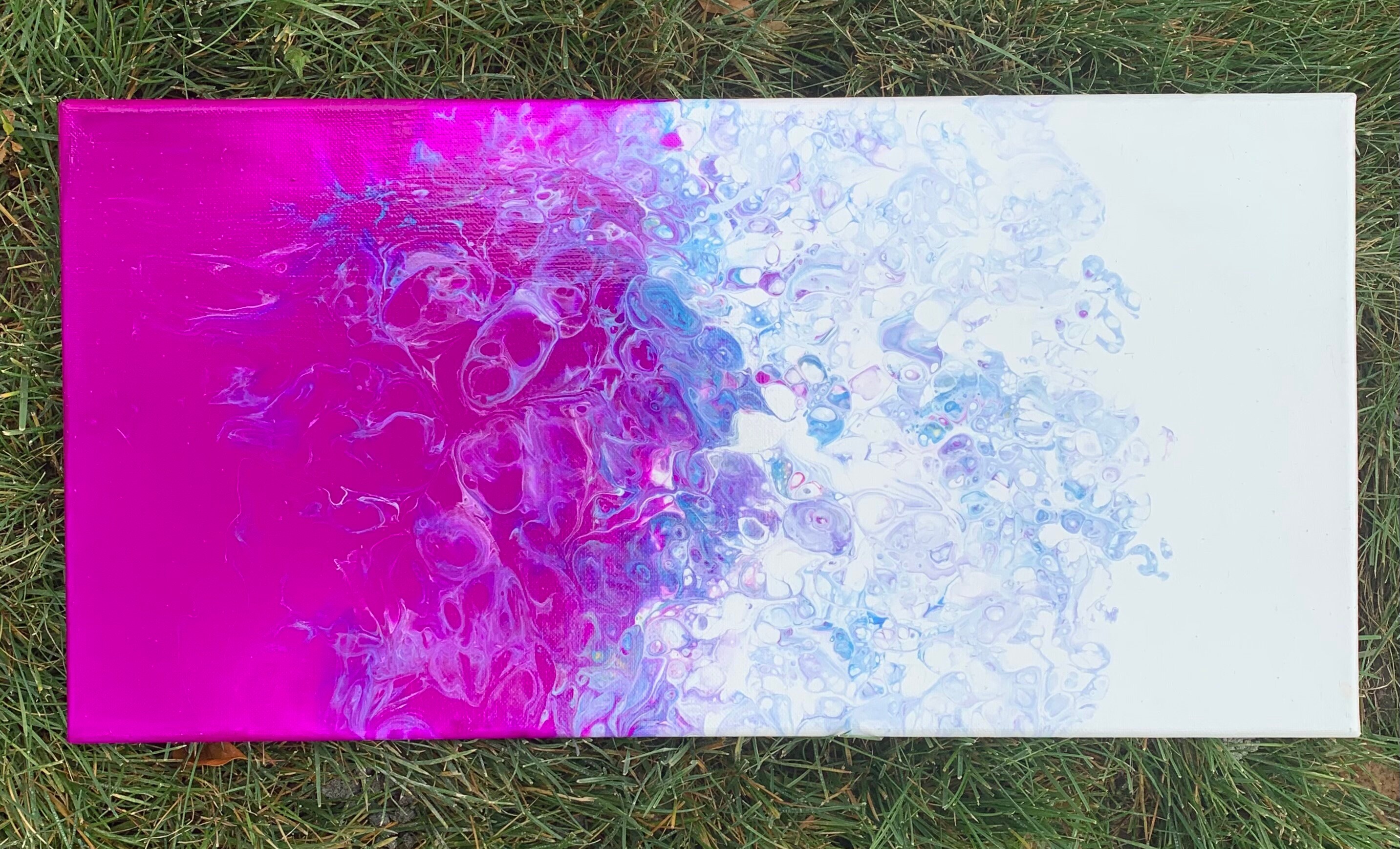 Original Fuchsia Fantasy Abstract Acrylic Painting | Etsy