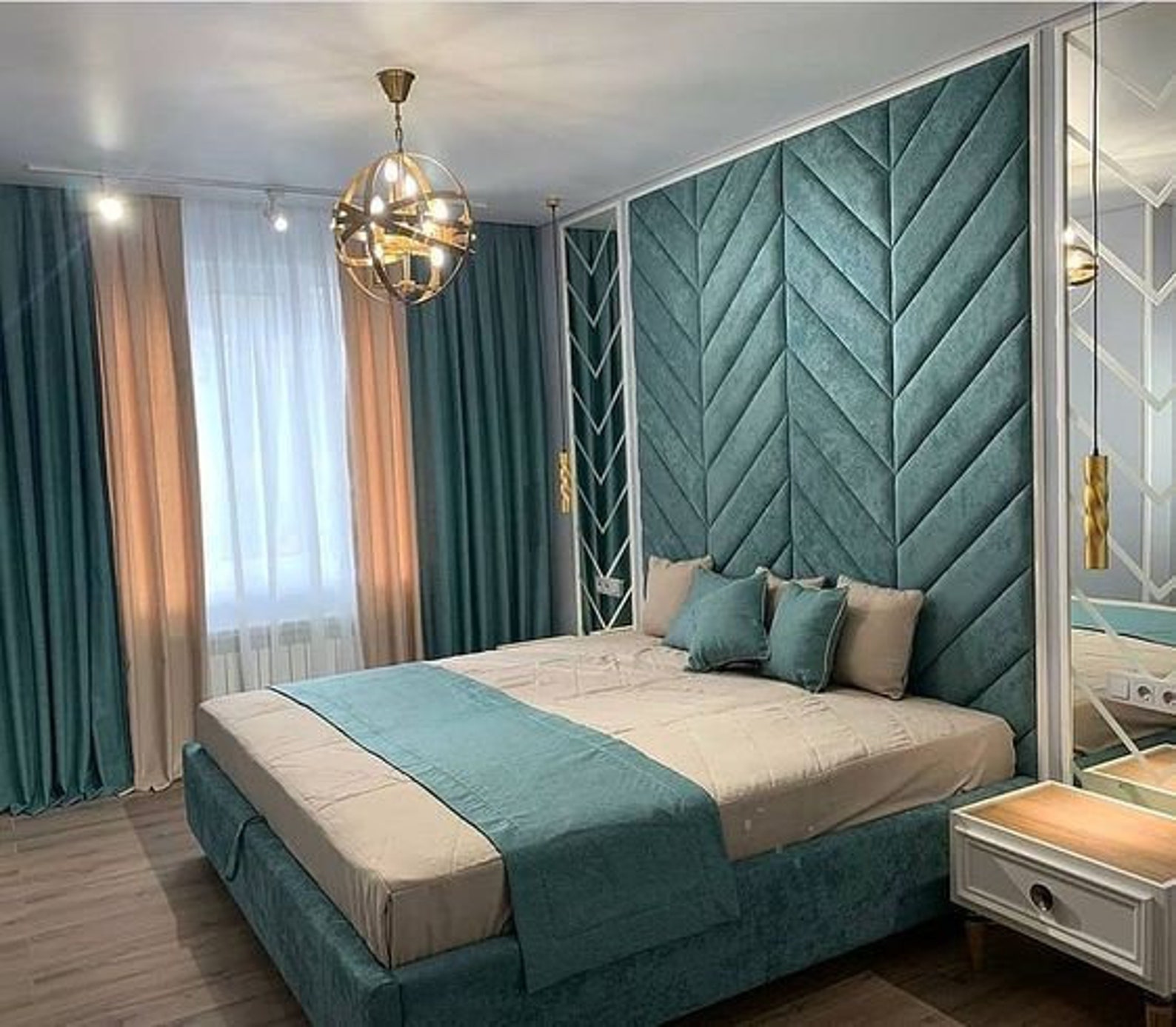 Upholstered Wall Panels, Velvet Wall Pannel, Wall Panels Headboard ...