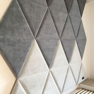 Luxury Triangles Upholstered Soft Wall Panels, Headboard Panel ...