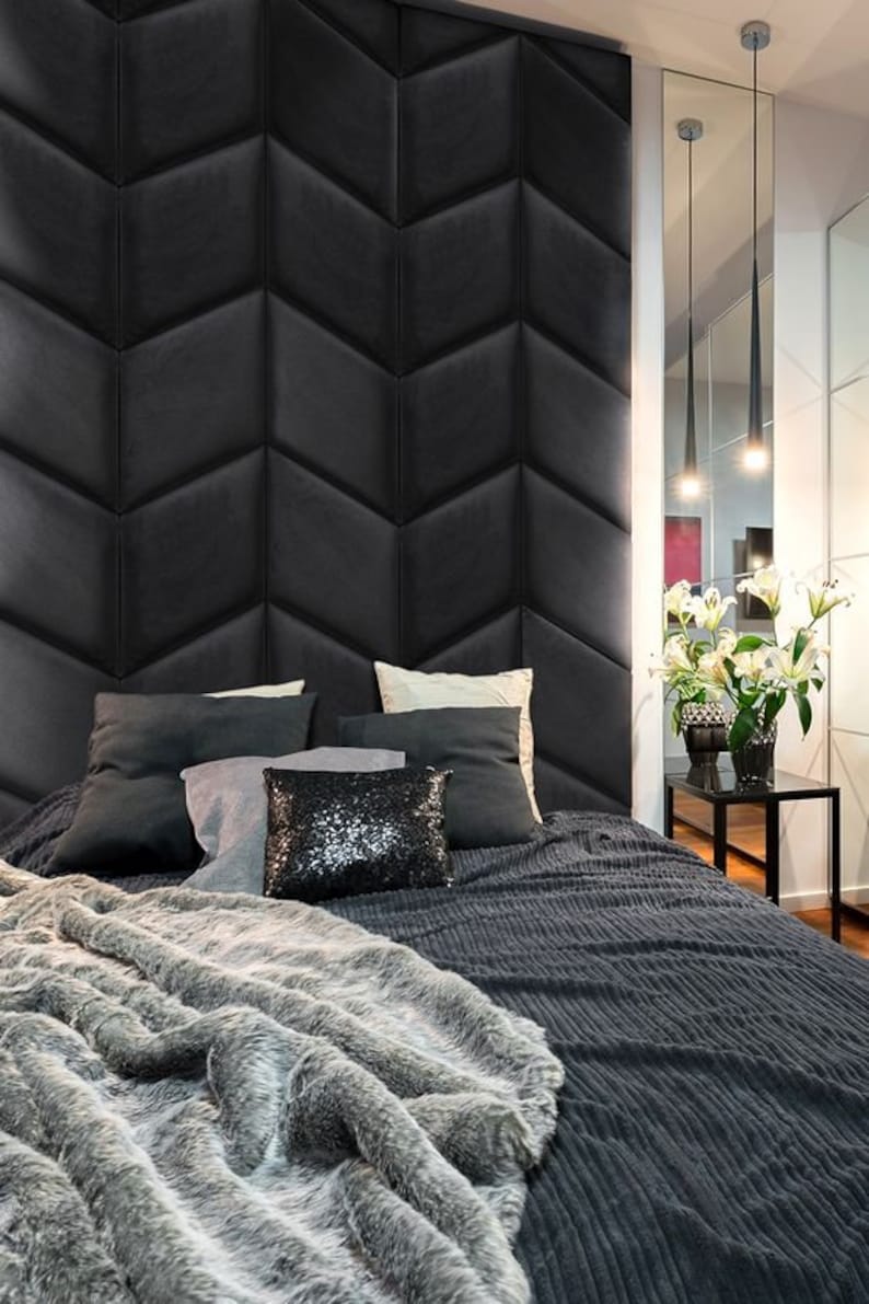 Upholstered Wall Panels, Velvet Wall Pannel, Wall Panels Headboard ...