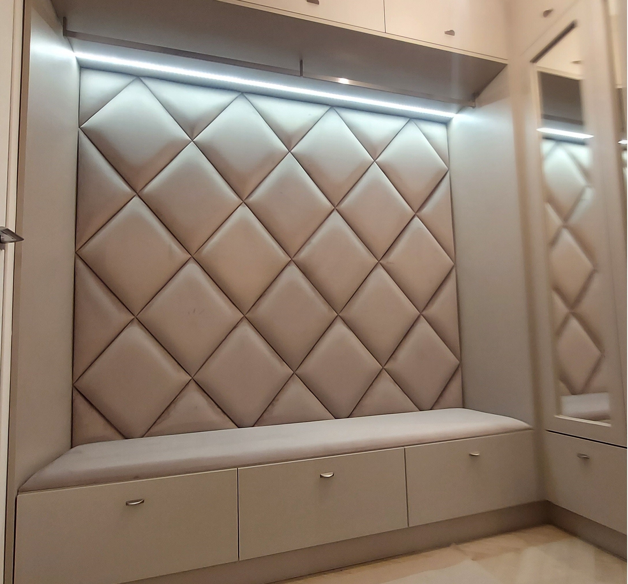 Upholstered Rectangle Velvet Wall Panels Soft Wall Panel - Etsy