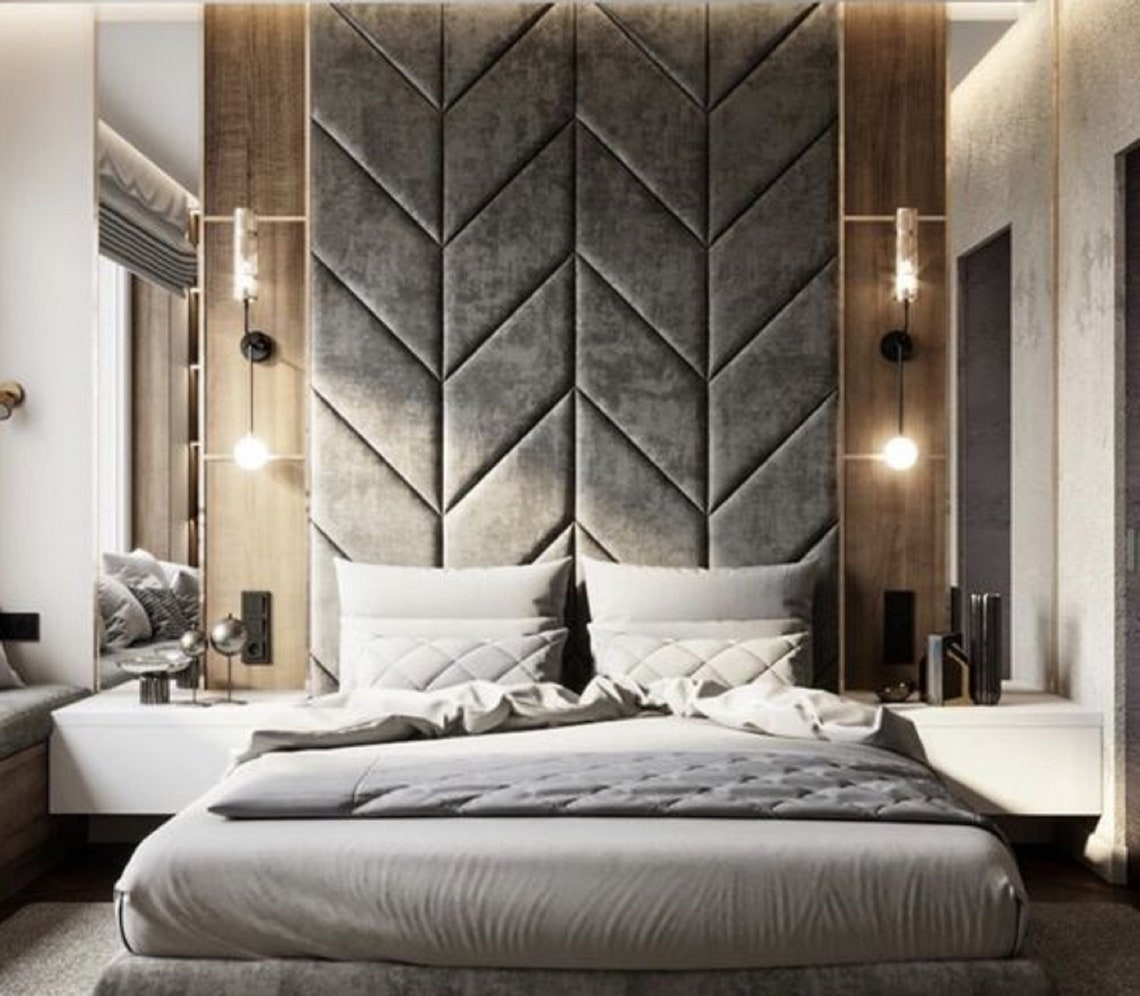 Upholstered Wall Panels, Velvet Wall Pannel, Wall Panels Headboard ...