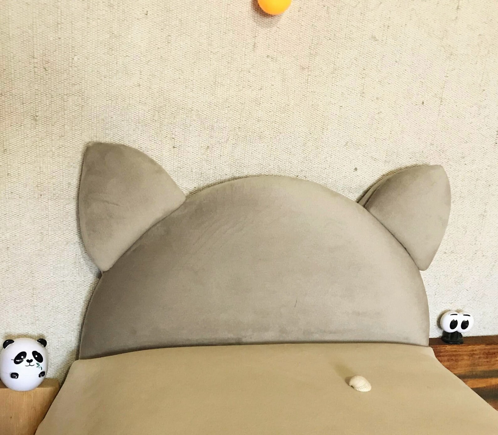 Cat Shaped Headboard Upholstered Kids Headboard Wall Mounted - Etsy