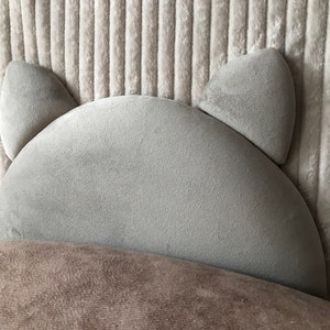 Cat Shaped Headboard Upholstered Kids Headboard Wall Mounted - Etsy