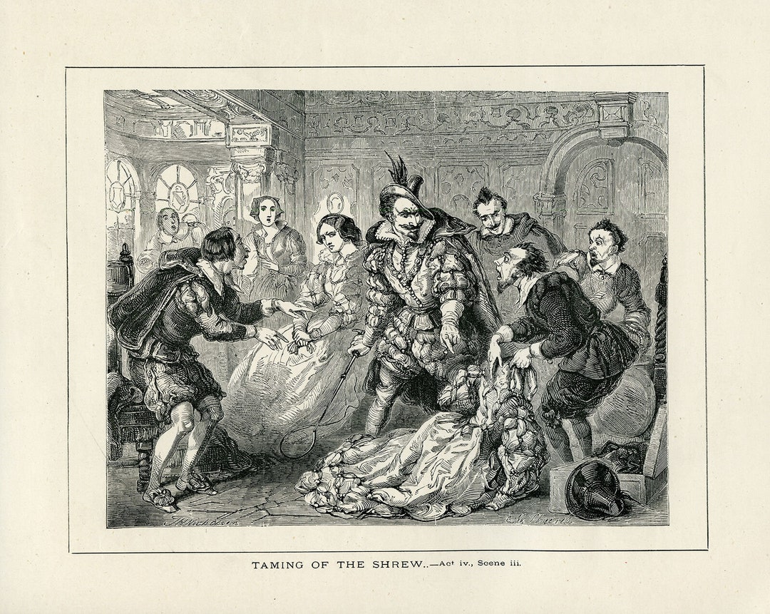 Taming of the Shrew Act IV Scene III Vintage 1860's - Etsy