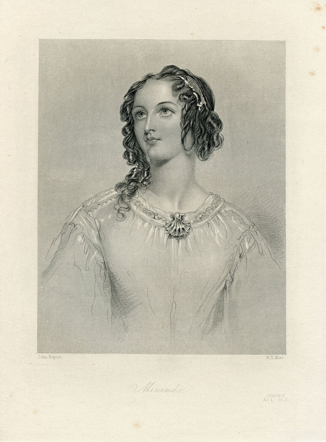 Eminent Actors Portraits Vintage Shakespearean Miranda Print - Etsy