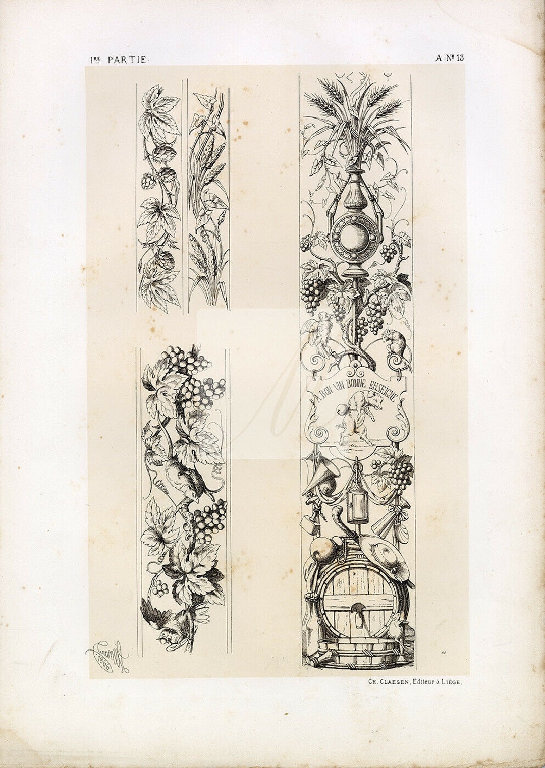Examples of Tavern Door Designs, Beautiful Decorative Art Print H237 - Etsy