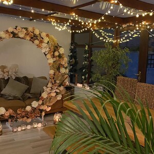 Metal Moon Wedding Backdrop Arch Bridal Shower Flower Arch Moon ...