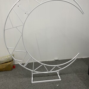 Metal Moon Wedding Backdrop Arch Bridal Shower Flower Arch Moon ...