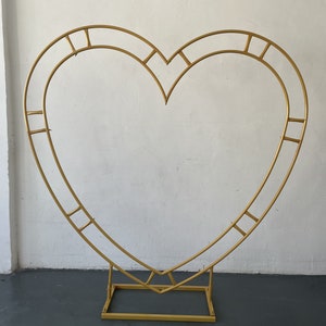 Heart Metal Arch Flower Stand for Wedding Backdrop Valentine's Day ...