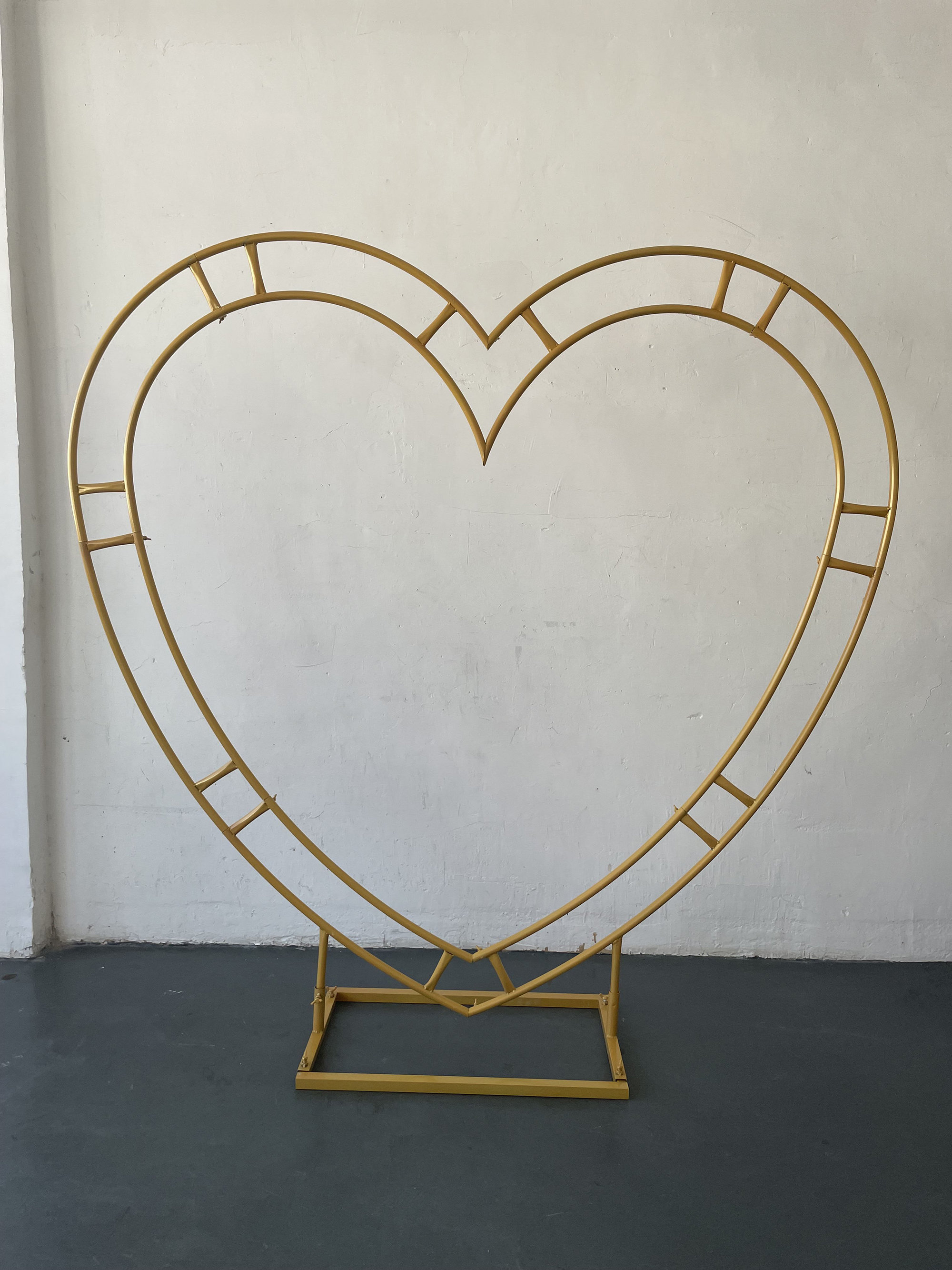 Double Pole Heart Frame Wedding Backdrop Heart Flower Frame - Etsy UK