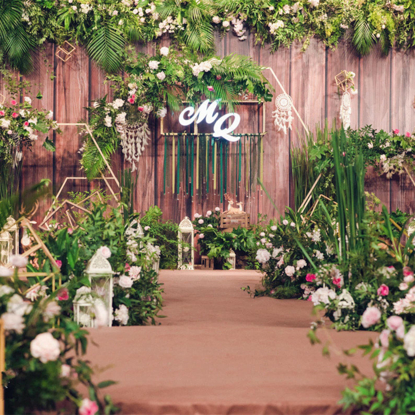 Hexagon Wedding Arch Metal Hexagon Archway Flower Arch Etsy