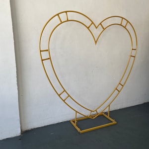 Heart Metal Arch Flower Stand for Wedding Backdrop Valentine's Day ...