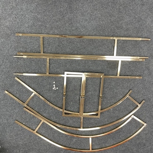 Shiny Gold Wedding Arch Backdrop Arch Arc Double-bar Arch Outdoor ...