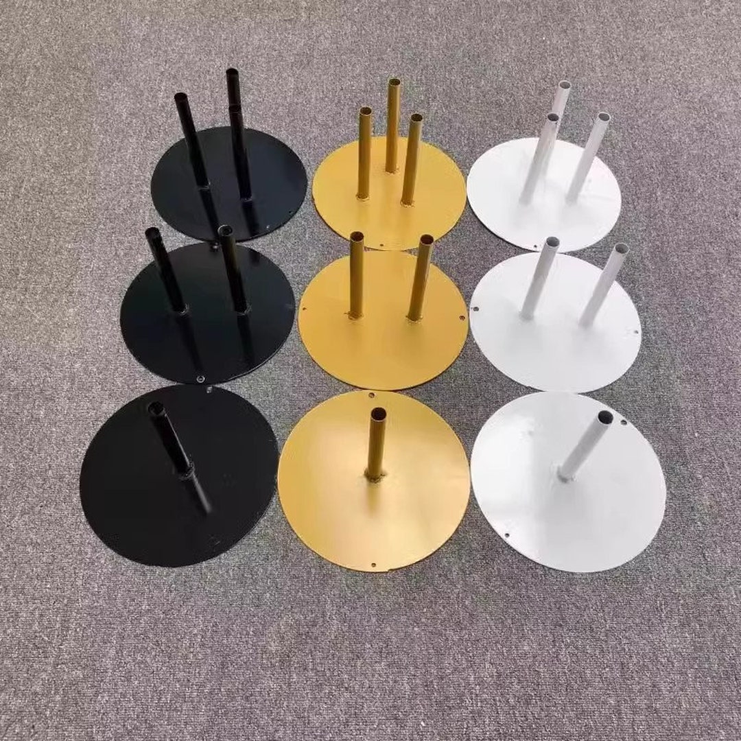 1PC Wedding Props Iron Round Base Floral Base Vase Decoration Home ...