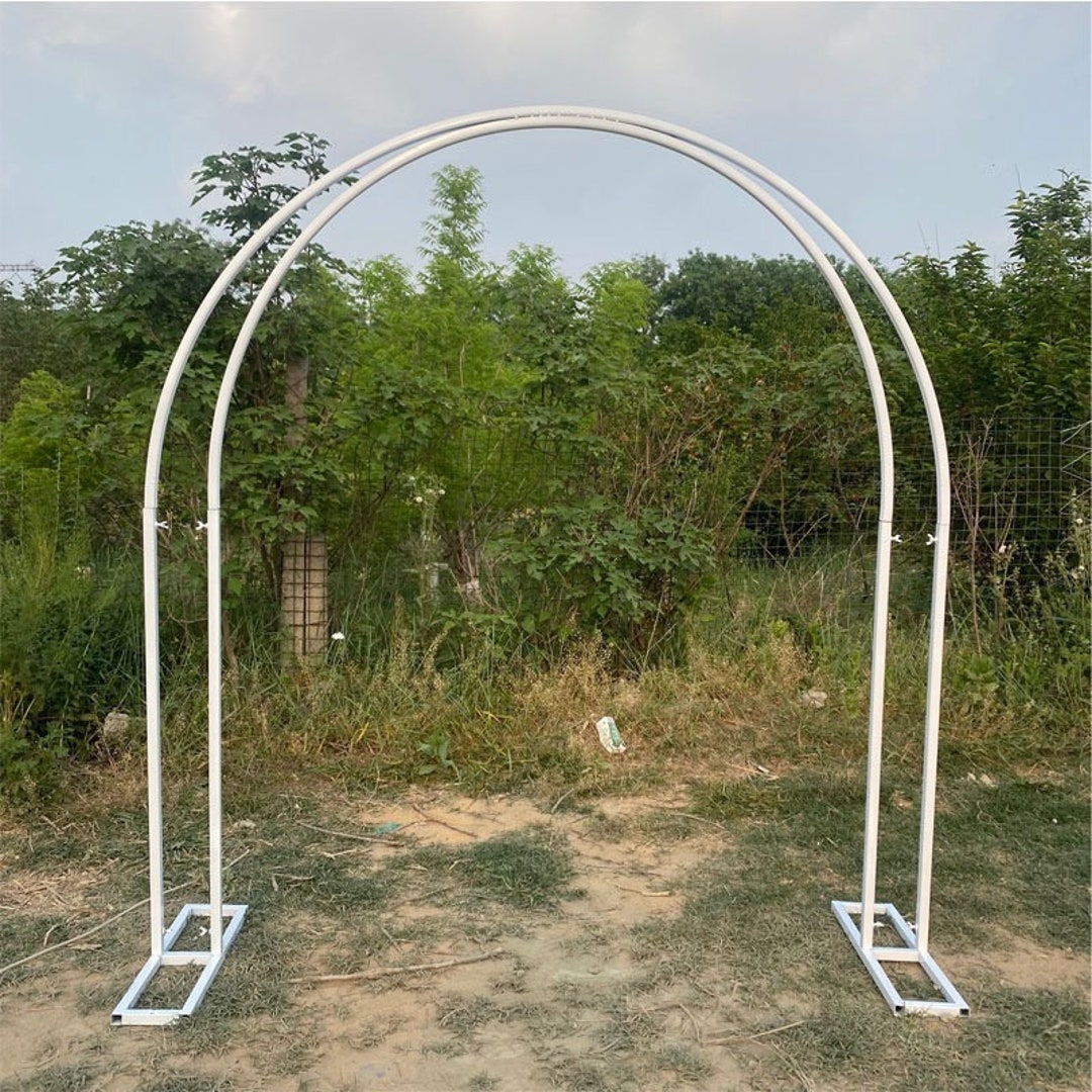 Round Wedding Arch: Metal Floral Ceremony Backdrop (customizable Size ...