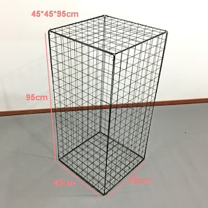 Black Mesh Metal Mesh Wedding Mesh Backdrop Grid Balloons Frame Cube ...
