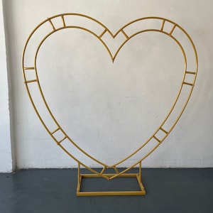 Heart Metal Arch Flower Stand for Wedding Backdrop Valentine's Day ...