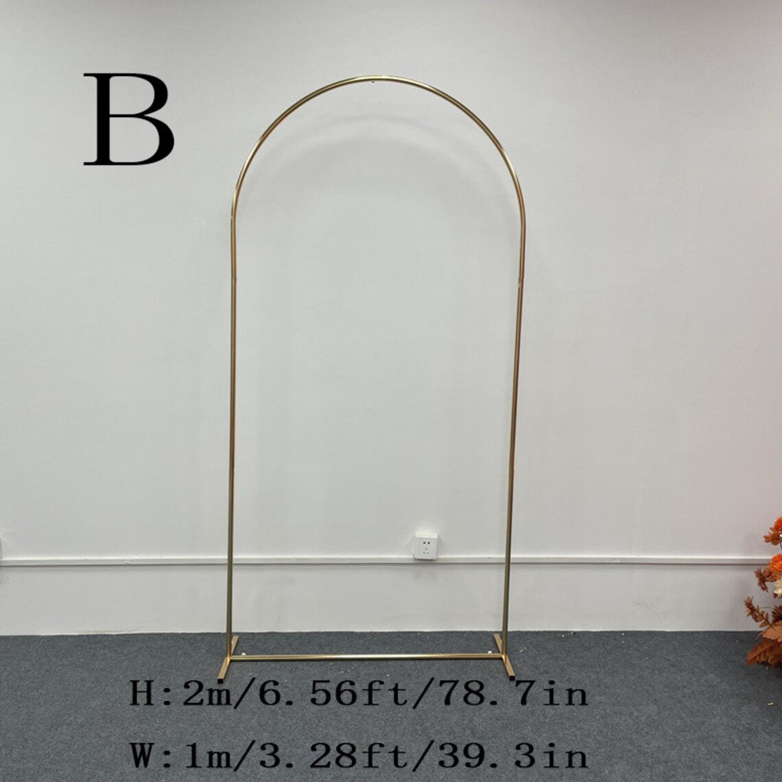 Shiny Gold Iron Wedding Arch: Detachable Ceremony Backdrop - Etsy