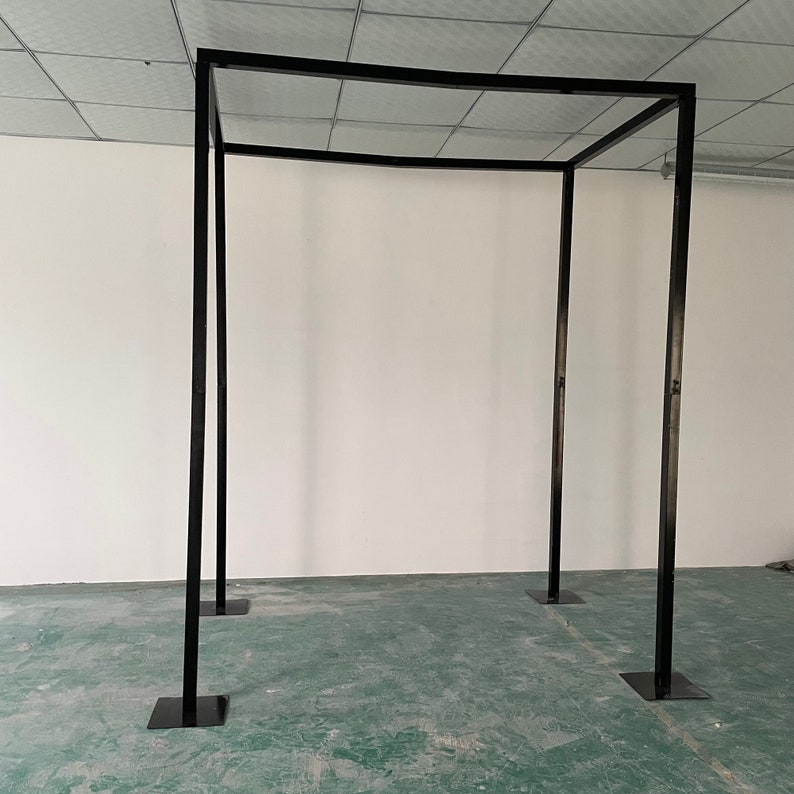 1.96'' Thick Rods Metal Square Arch Wedding Pavilion Floral Arches ...