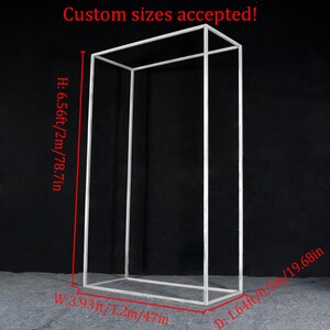 Rectangle Metal Wedding Arch Stand: Customizable Backdrop Frame - Etsy