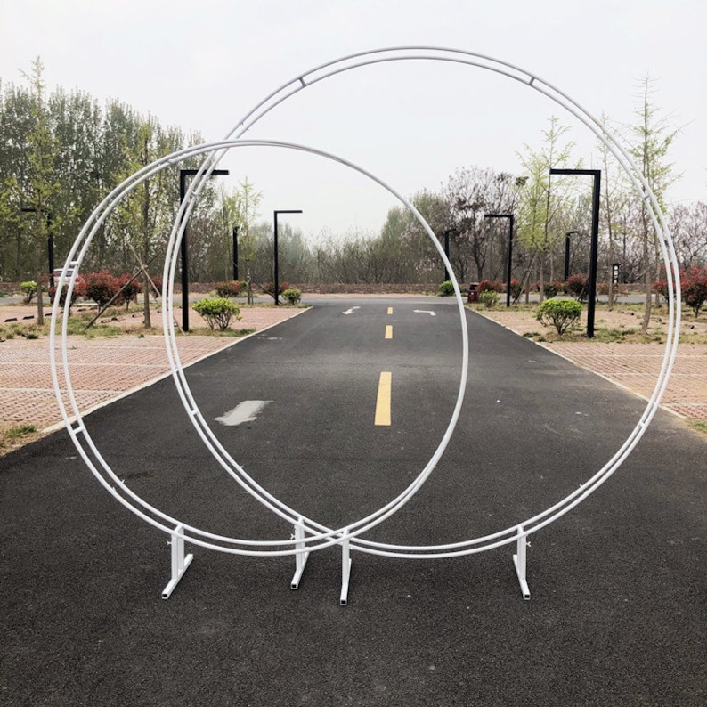 Double Rings Backdrop Wedding Backdrop Round Flower Arch - Etsy