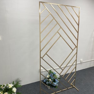 Shiny Gold Stand Diamond Wedding Backdrop Stand Metal Floral Stand - Etsy