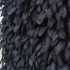 3D Black Feather Cloth Bottom Photography Backdrop Wedding Background ...