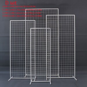 Rectangle Metal Wedding Grid Wedding Mesh Geometric Backdrop Grid ...